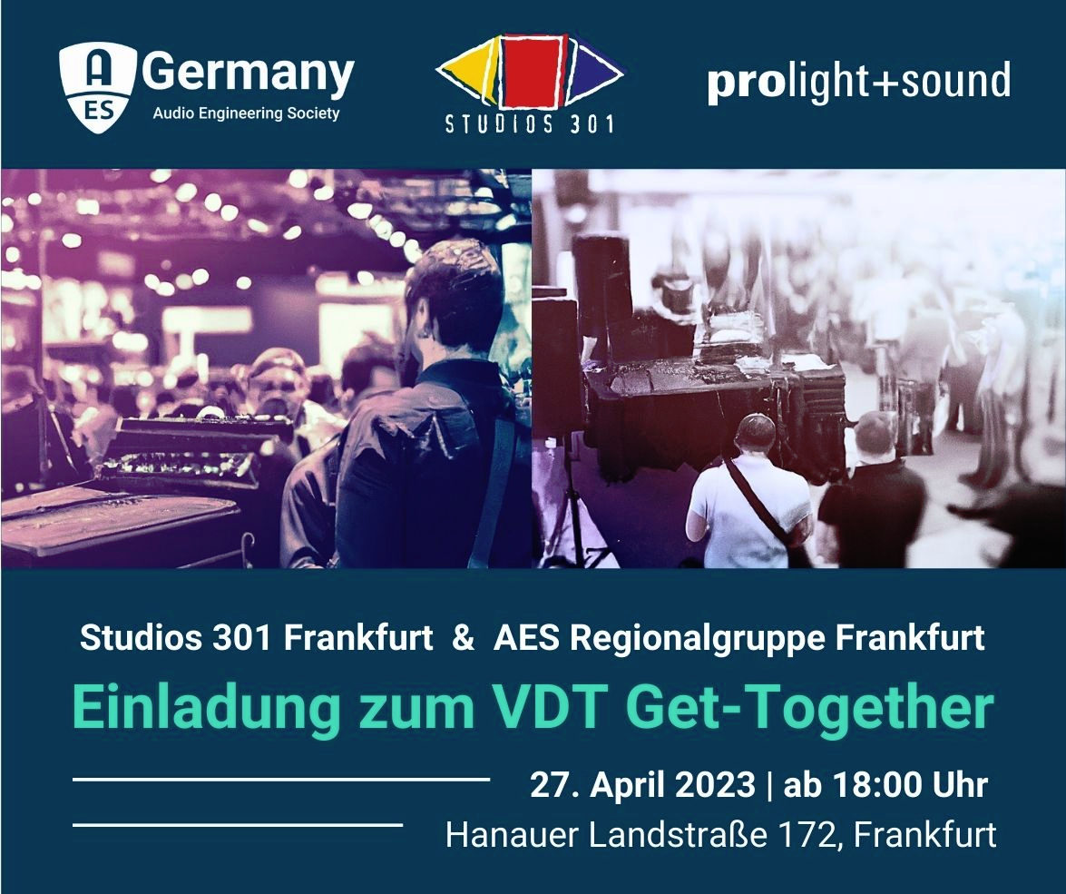 AES/VDT Get-Together @ Studios 301 – AES GERMANY